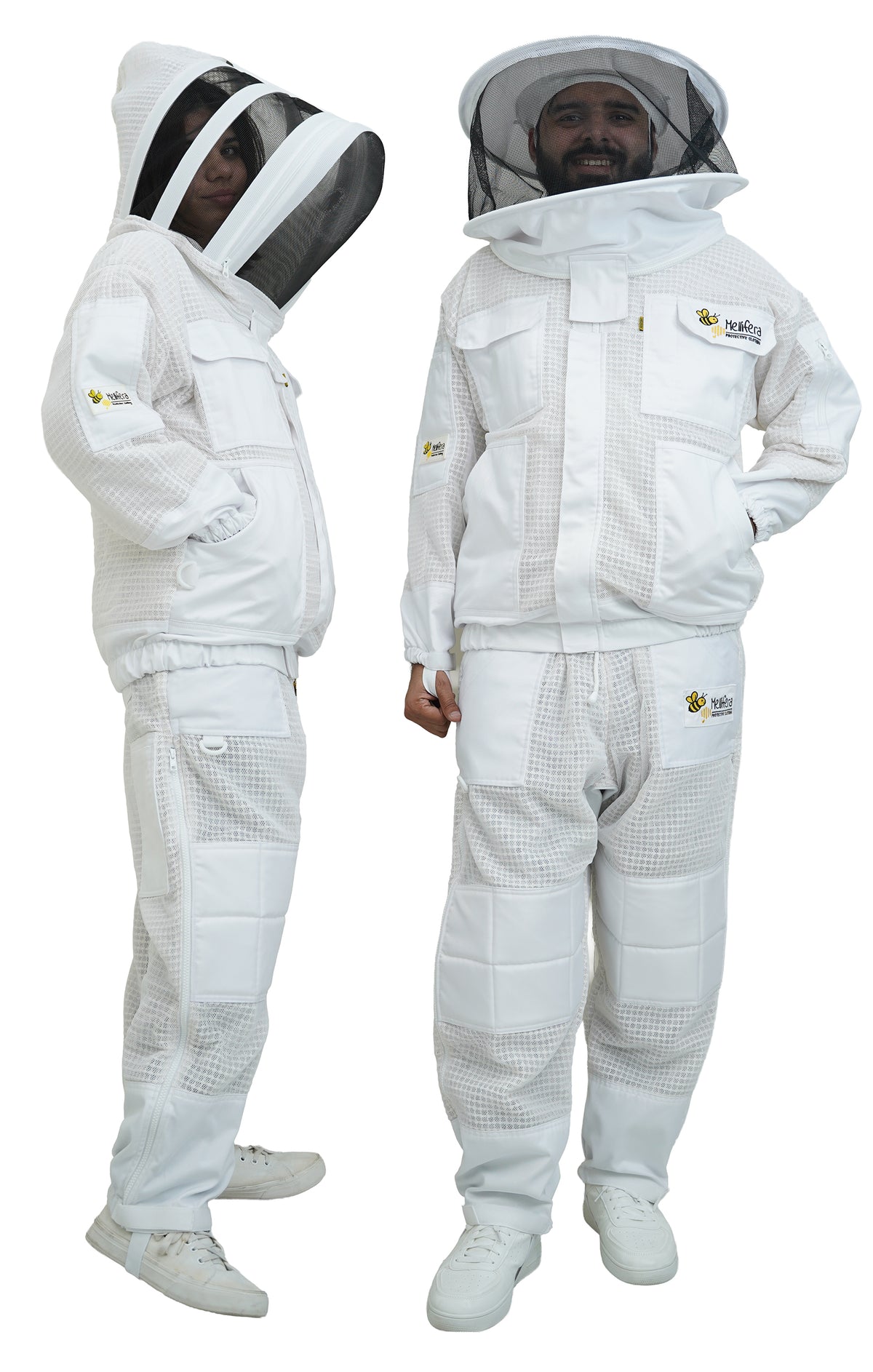 3-Layer Super Cool Mesh Beekeeping Jacket & Trousers Set With Dual Vei ...